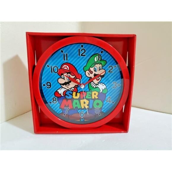 Nintendo | Other | Nintendo Super Mario Bros Luigi Round Wall Time ...